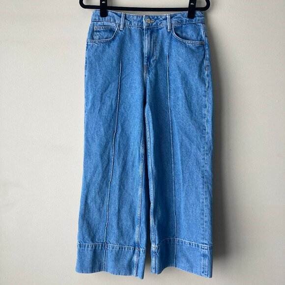 Zara | Jeans | Zara Wide Leg Light Wash Denim Jeans Womens 6 Wideleg ...